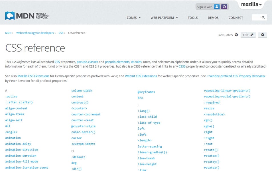 20 Best Css Reference Websites Css Author 2826