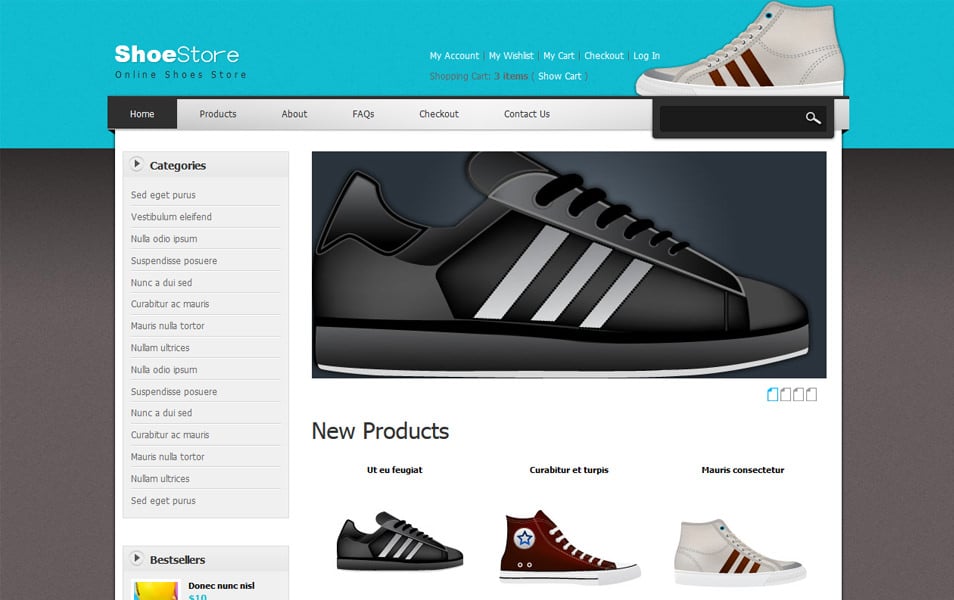 Shoes Website Templates Free Download Free Templates Printable