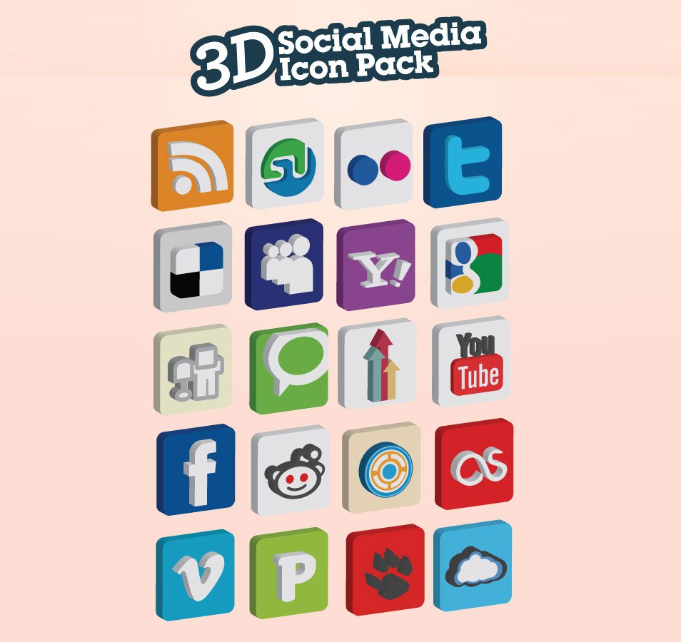 500+ Best Free Social Media Icon Sets › Free Icon Sets