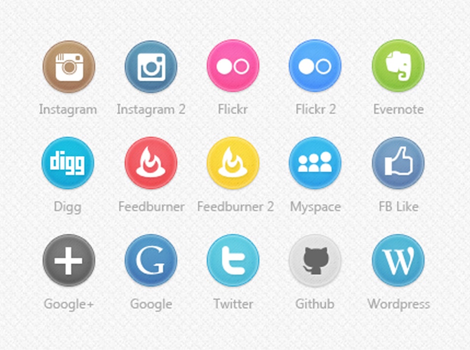 500+ Best Free Social Media Icon Sets › Free Icon Sets