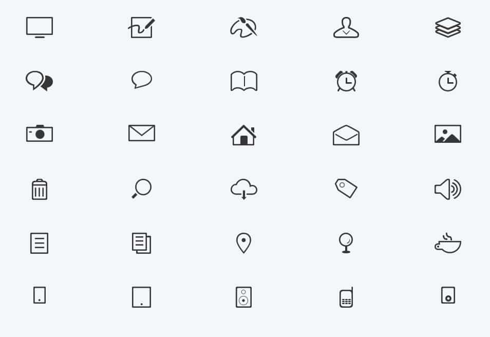 60+ Free Line Icon Sets › Free Icons » CSS Author