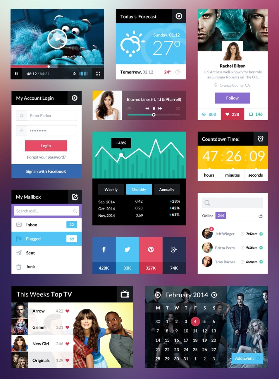 Latest Free Web Elements from February 2014 » CSS Author