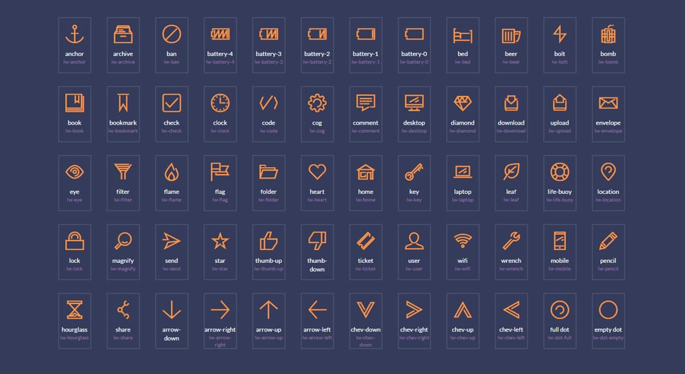 Best Free Line Icon Fonts » CSS Author