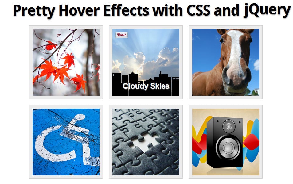 250 Jquery And Css3 Hover Effects Plugins And Tutorials