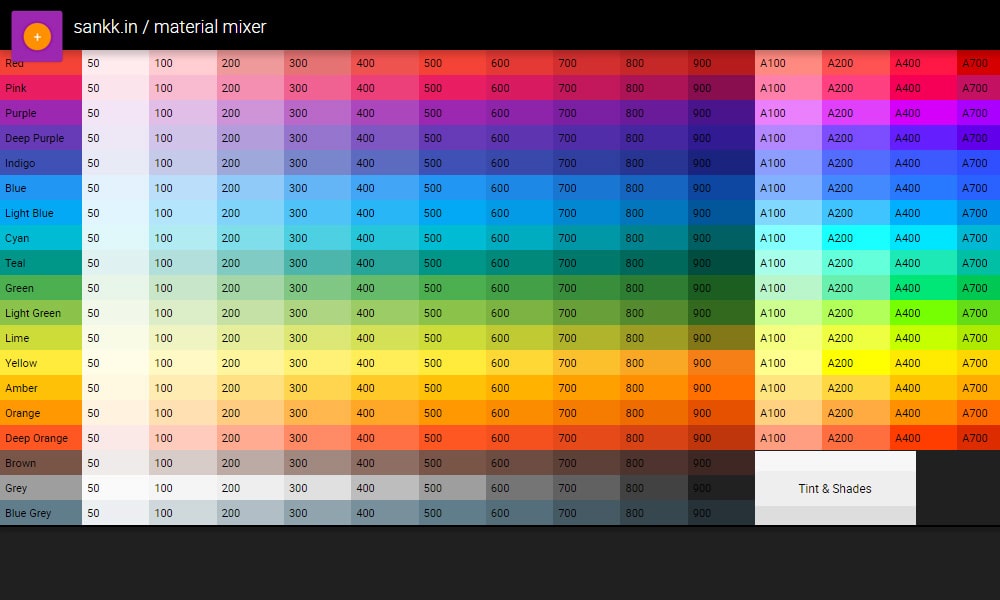 Tools For Generating Material Design Color Palettes » CSS Author